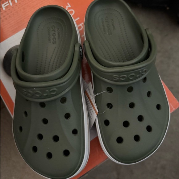 CROCS | Shoes | Crocs Bayaband Clog In Olive Green | Poshmark